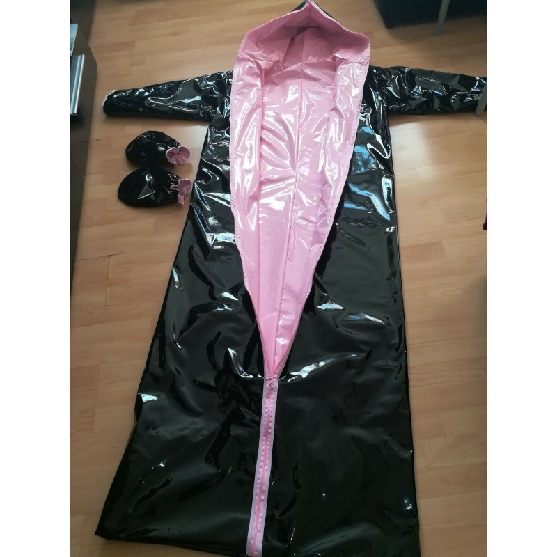 Adult Schlafsack OVERALL GUMMI LACK PLASTIK PVC GEFÜTTERT SLEEPING BAG