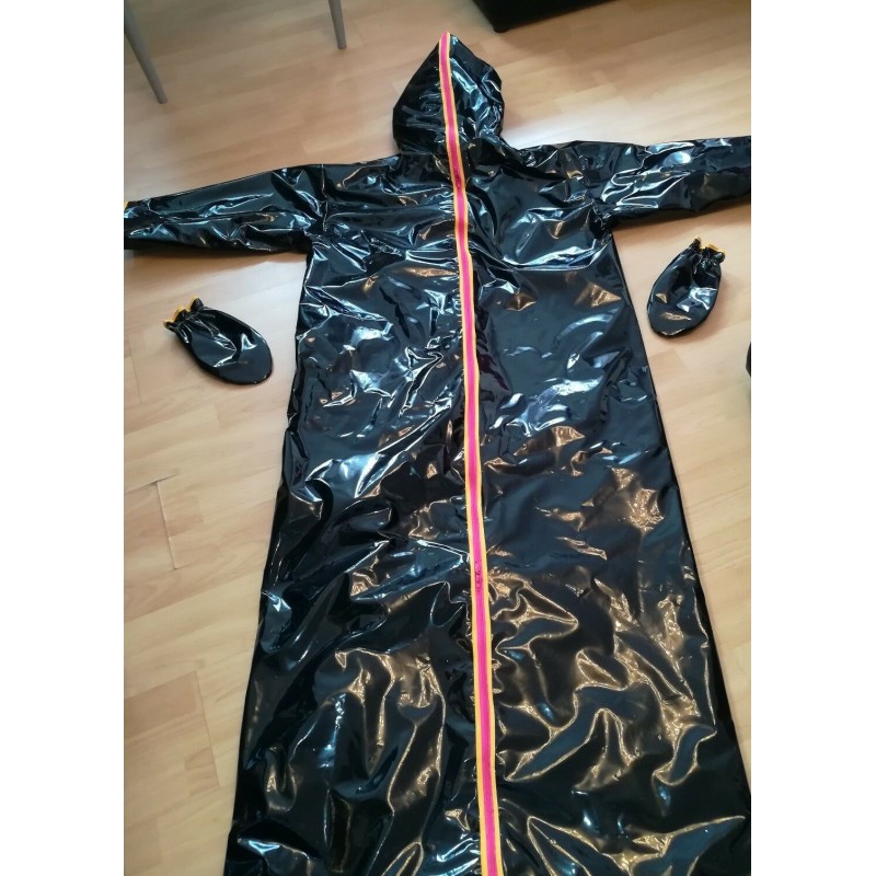 Adult Schlafsack OVERALL GUMMI LACK PLASTIK PVC GEFÜTTERT SLEEPING BAG