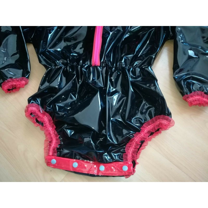 Adult Body Spreizbody Windelbody DIAPER SPREIZHOSE PVC LACK STRAMPLER XL