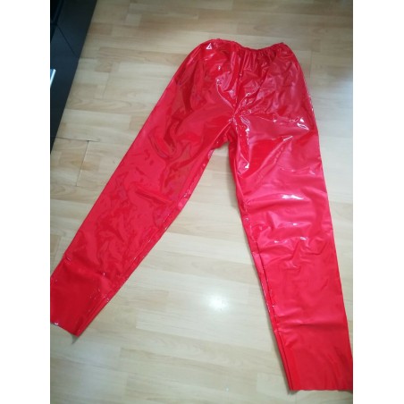 Adult SISSY GUMMIHOSE PVC Hose LACK Sporthose Gummi Unisex PLASTIC TROUSERS